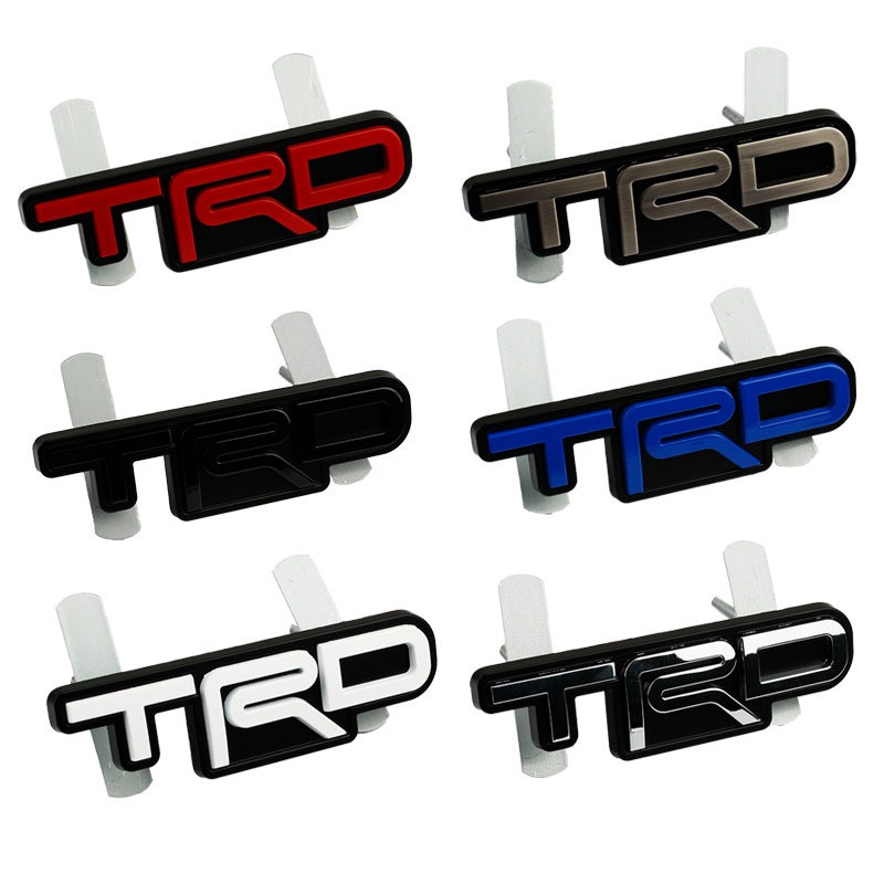 [Toyota]New 3D Metal Trd logo emblem Sticker Badge modification Front ...