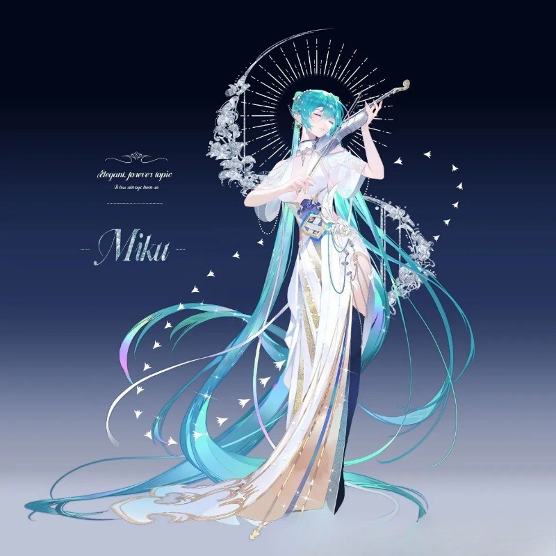 Hatsune Miku Elegant Violin Dress 10cm Acrylic Standee - Vocaloid ...