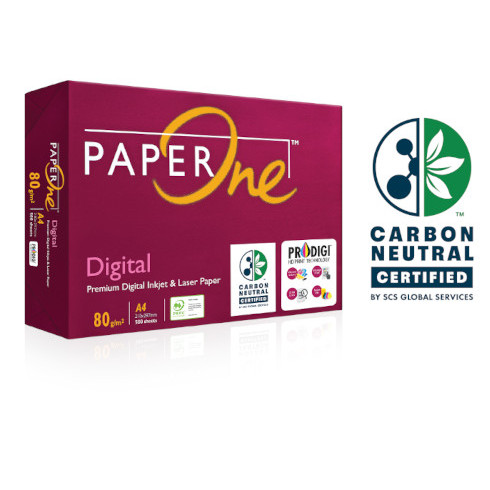PaperOne A4 80gsm Digital Carbon Neutral A4 Paper - 500 Sheets / Ream ...