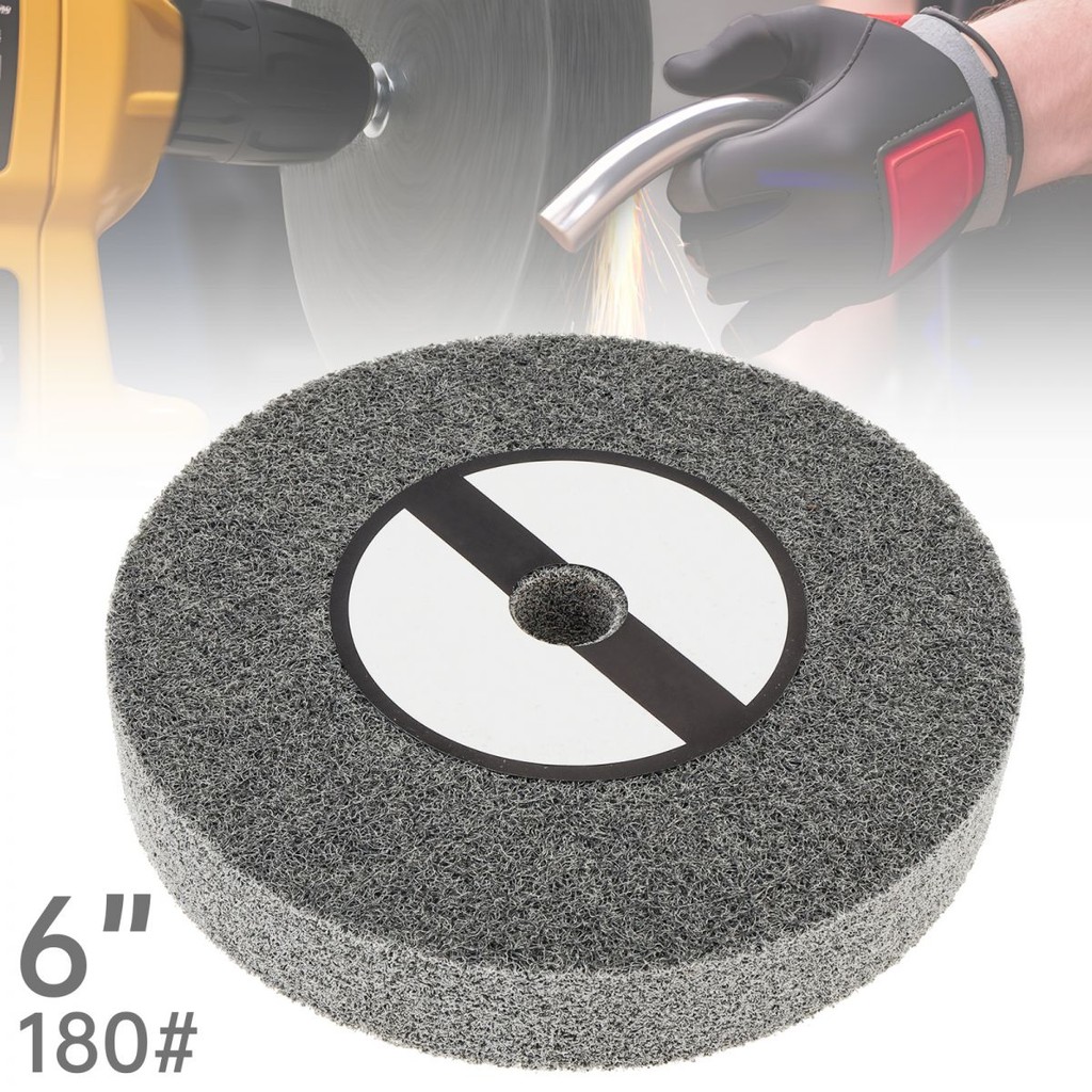 Silicon Carbide & Nylon 9p 180 Grit 5/8 inch Arbor Polishing Wheels for ...