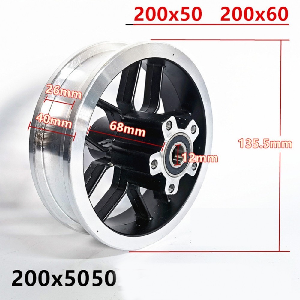 Convenient 8 Inch Aluminum Alloy Wheel Hub for 200x50/200x60 Solid ...