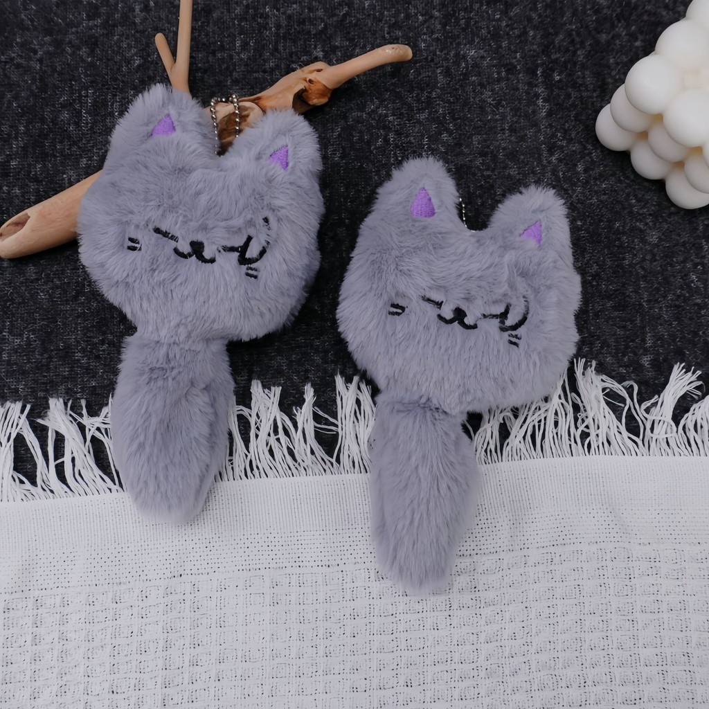 Anime Jujutsu Kaisen Gojo Satoru Cat Plush Keychain Cute Embroidery ...