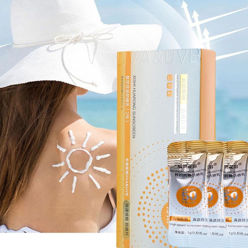 SPF50+ Sunscreen Face Waterproof Non Greasy Sun Protection Sunscreen ...