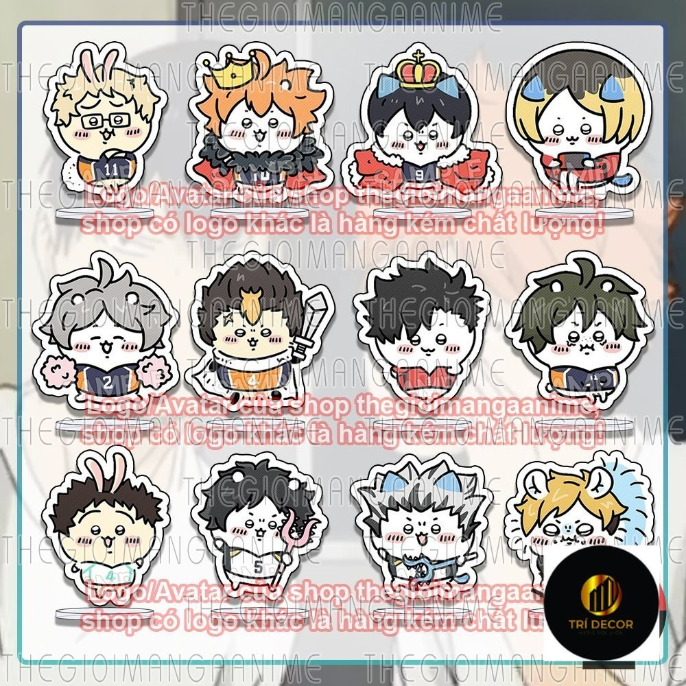 (3cm) HAIKYUU mini Standee!! Ver Chiikawa Volleyball King cute ...