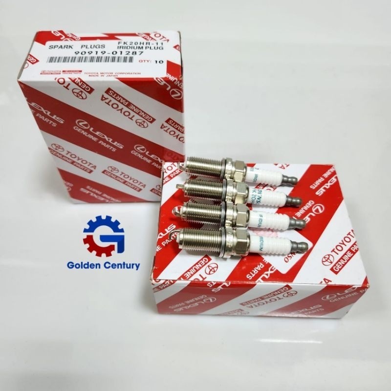 Iridium INNOVA FORTUNER REBORN VRZ Spark Plug Contents 4PCS ORI 1 Month ...