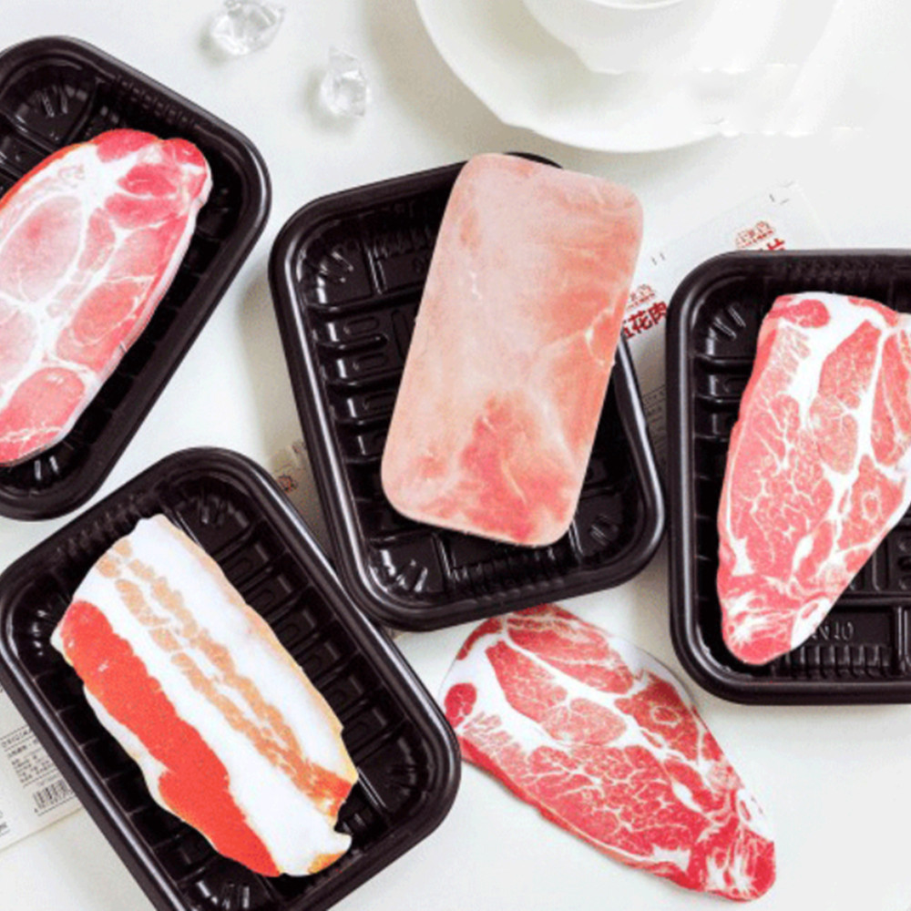 Funny Streaky Pork Sticky Notes and Messages Creative Simulation Meat ...