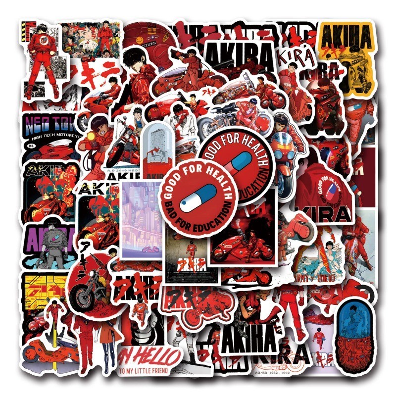 Z&M 55Pcs/Set Akira Stickers Waterproof Stickers Decal for Toys ...