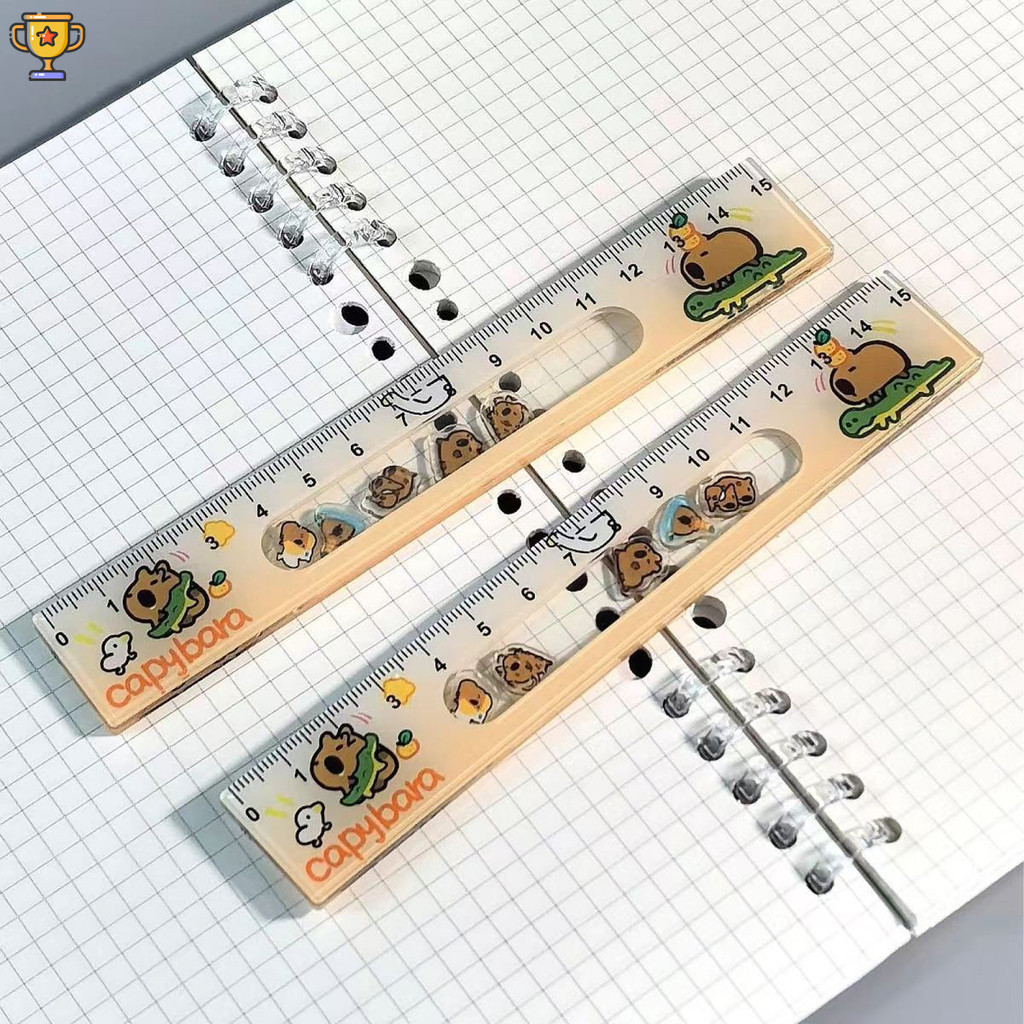 Cartoon Cute New Water Porpoise Shake Joy Acrylic Ruler Capibala ...
