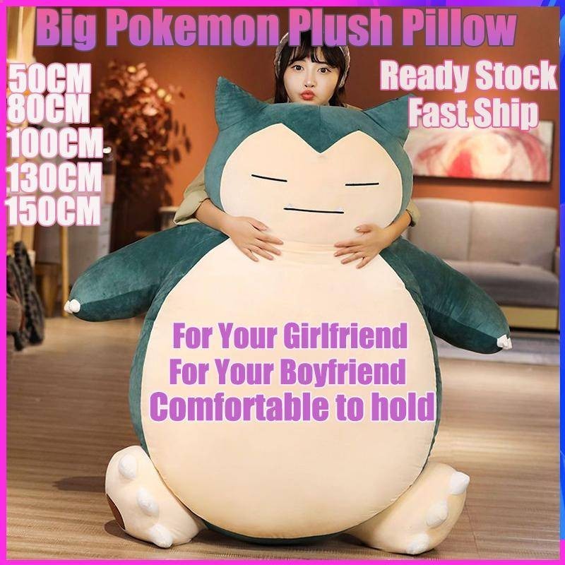 (Ready stock )80/100/150cm Snorlax plushie snorlax stuffed toy snorlax ...