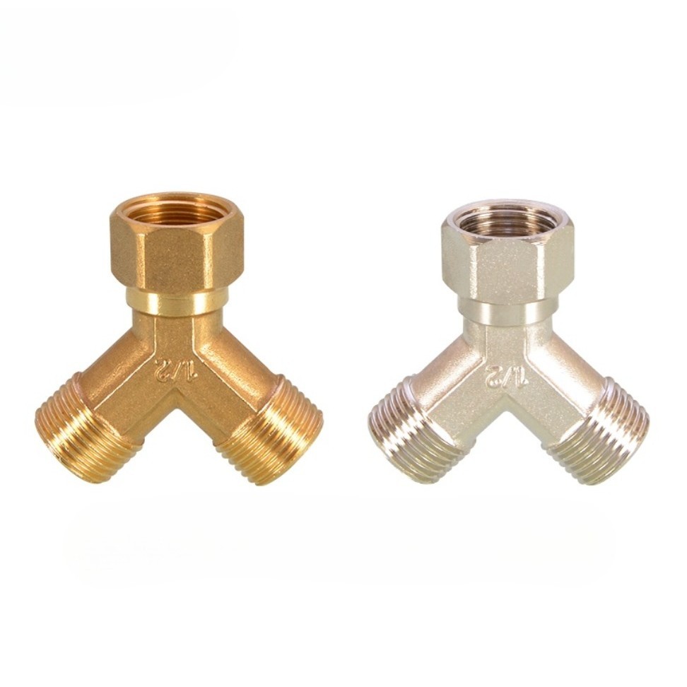 Y-type Inner Thread Three-Way Joint DN6/8/10/15 Inner Outer Three Outer ...