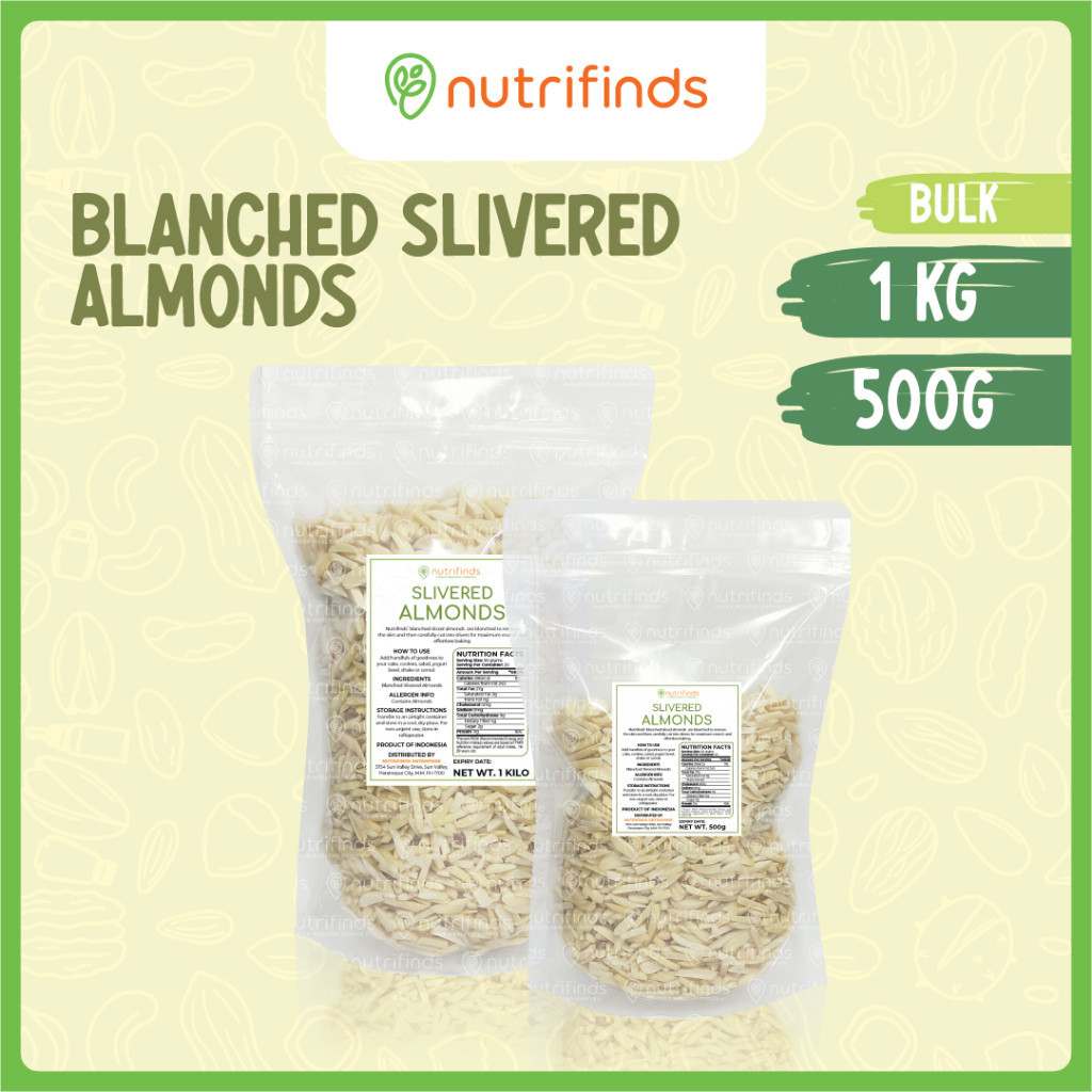 Nutrifinds® Slivered Almonds - BULK | Shopee Philippines