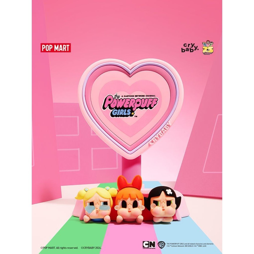 P POPMART POPMART CRYBABY x Powerpuff Girls Series Mobile Phone Holder ...