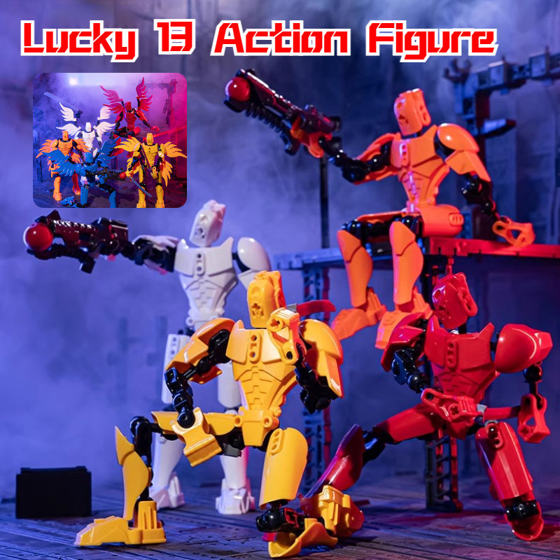 Lucky 13 Action Figure 3D Printed Toys Multi Jointed Movable Shapeshift ...
