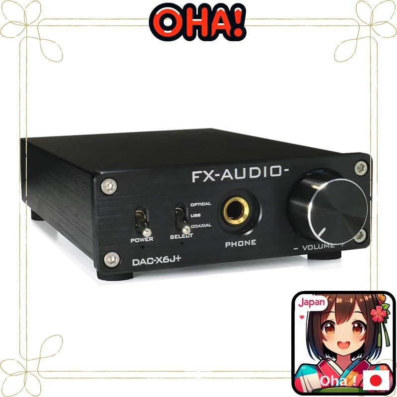 FX-AUDIO DAC-X6J+ [Black] High-performance headphone amplifier with Hi ...