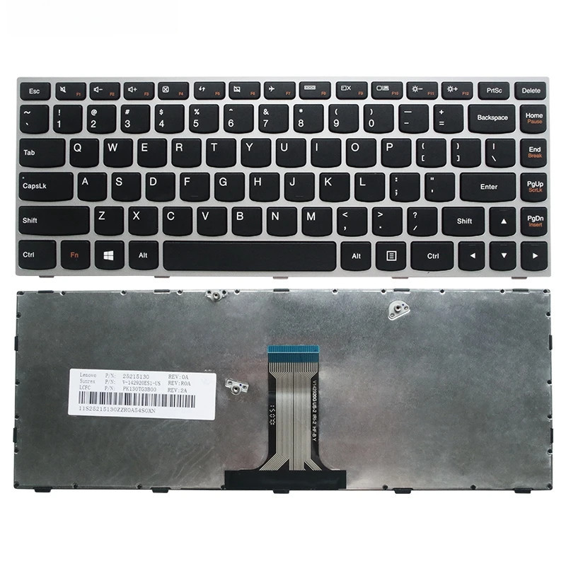 US NEW Keyboard For Lenovo IdeaPad 300-14 300-14ISK 300-14IBR 305-14IBD/Flex2 14 Flex2 14AP ...