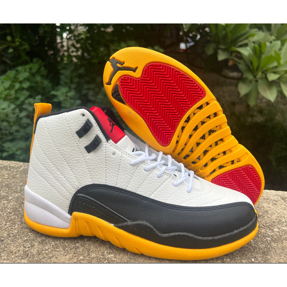 Jordan Air Jordan aj 12 High-Top Classic Men's Black Yellow White ...