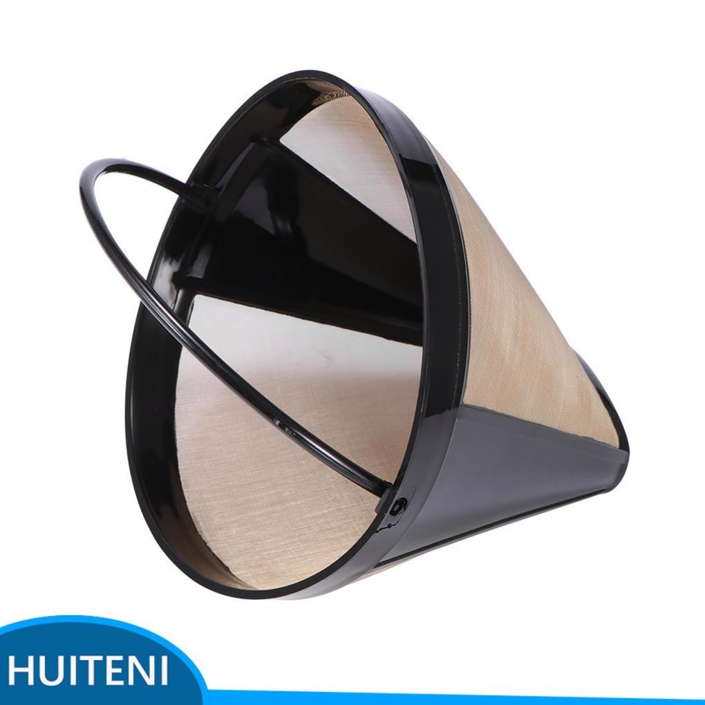 Cone Shape Coffee Filter Mesh Permanent Handle Tools Filtering Basket ...