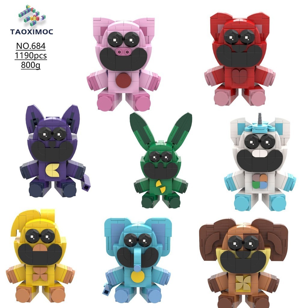 New Product DIY Building Blocks Poppy3 Smiling Critters Poppy's Game ...