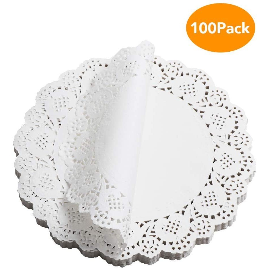 100pcs Paper Doilies Round Paper Doyleys for Craft Lace Party Cake ...