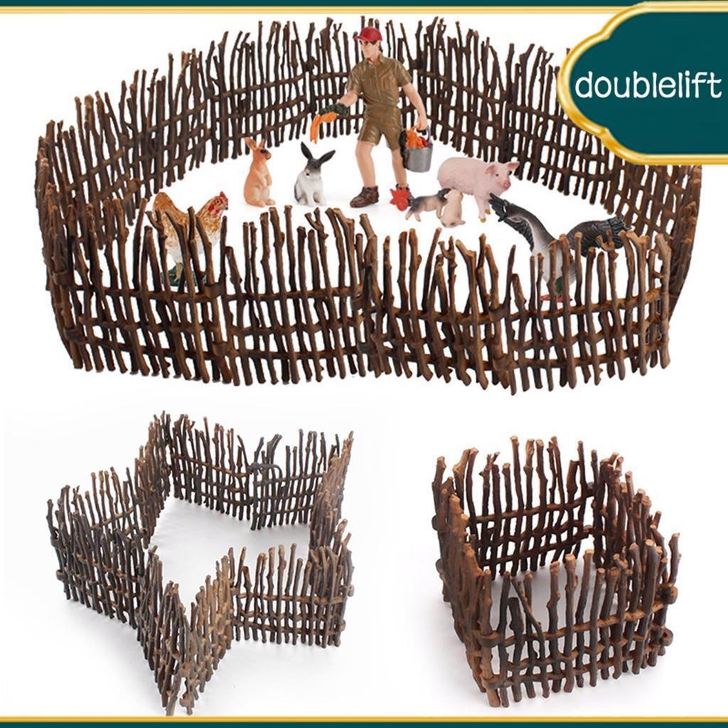 1/2/3 Miniature Corral Fencing Kit Plastic Fence Model Playset Charming ...