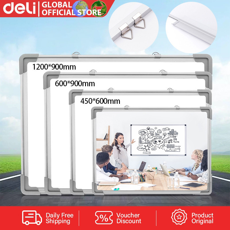Deli Teaching Whiteboard 60*90cm & 45*60cm & 120*90cm Whiteboard Office ...