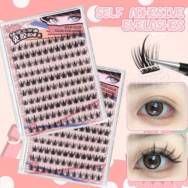 Xixi 10 Rows Trilogy False Eyelashes - Eyelash Extension - Adhesive ...