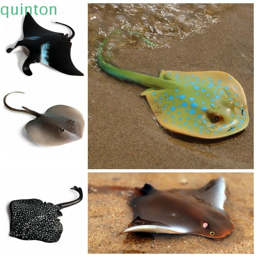 QUINTON Manta Ray Model, Simulation Fish Model Ocean Animal Figures ...
