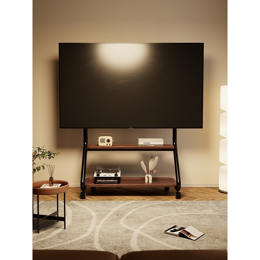 Movable TV Stand with Wheels Floor Cart55/65/75Inches suitable for ...
