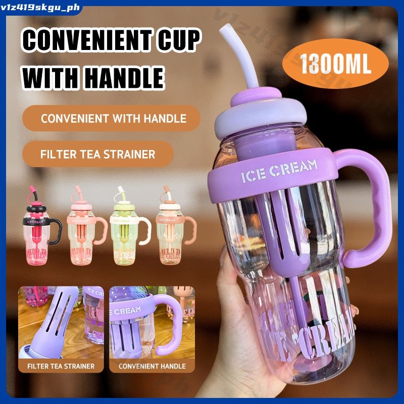 New Macaron Cup With Straw Thermos Cup Summer Large Capacity Water ...