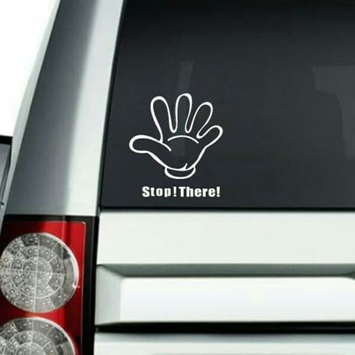 Stop Here Sticker Unique Car Body Window Sticker Car Window Sticker ...