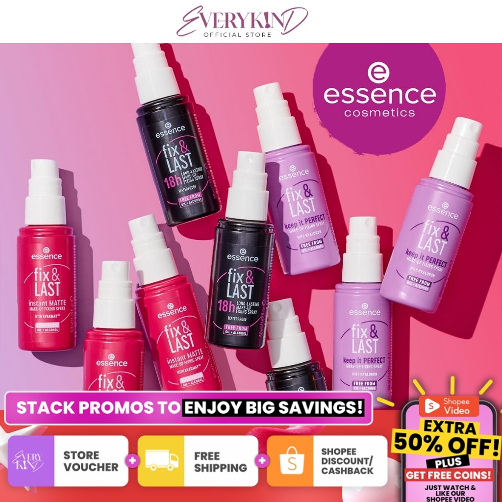 Essence fix & LAST Makeup Fixing Spray - Instant Matte / 18H ...