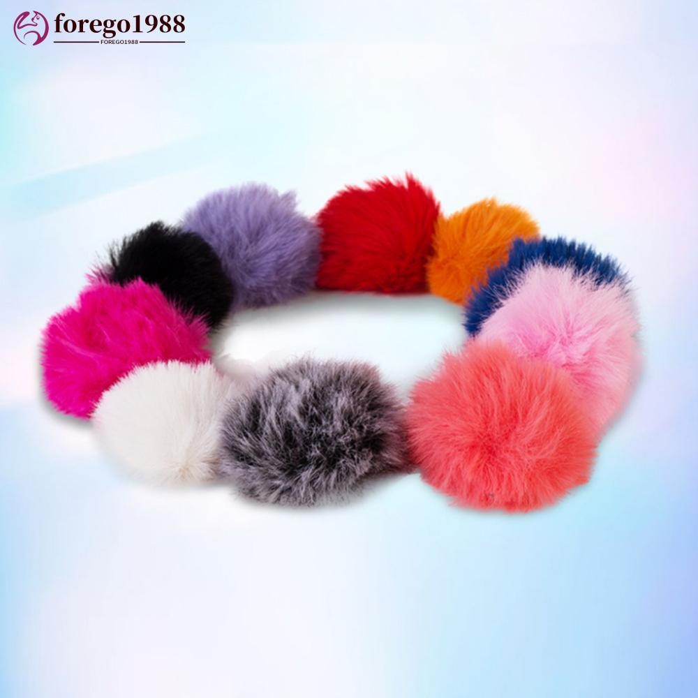 FOREGO1988 Plush Microphone Cover Windscreen Fluffy Artificial Fur ...
