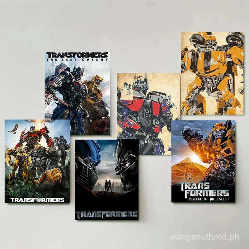 Classic movie Transformers canvas poster action adventure mural living ...