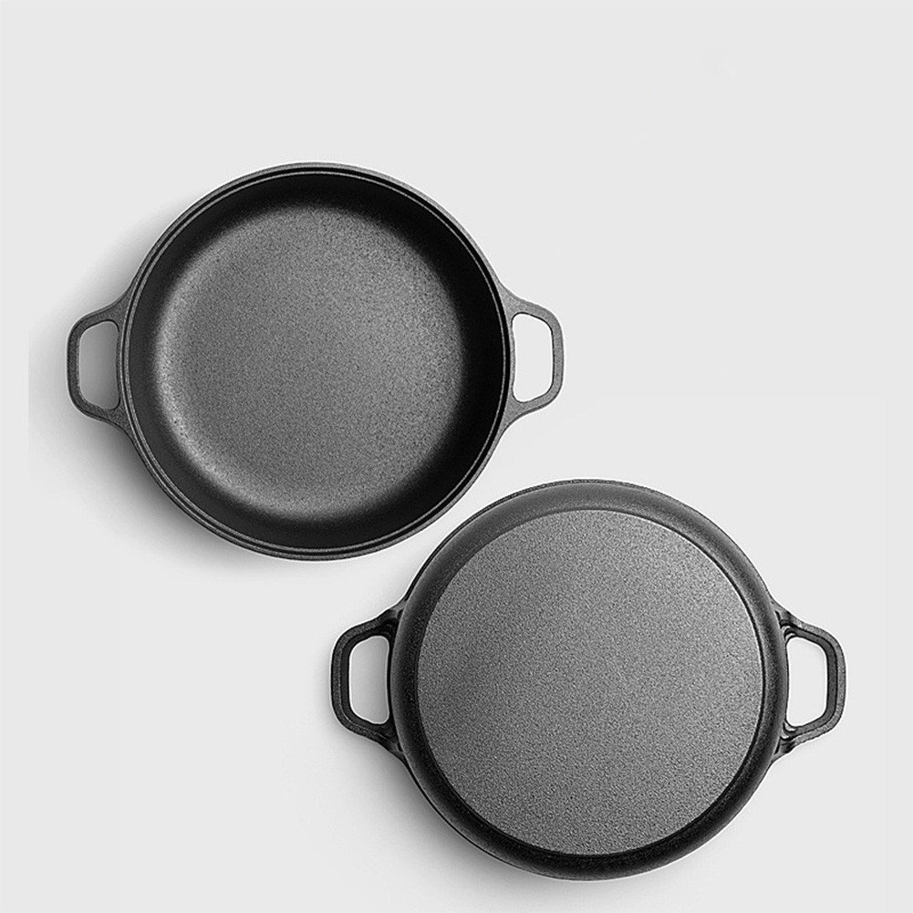 ♚WM♚ 8.7/9.8/11/11.8 Inch Skillet Cast Iron Frying Pan Baking Tray for ...