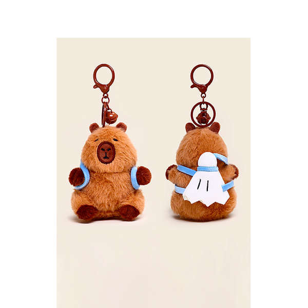 keychain cute keychain keychain plush Msr Cute Capybara Doll Sports ...