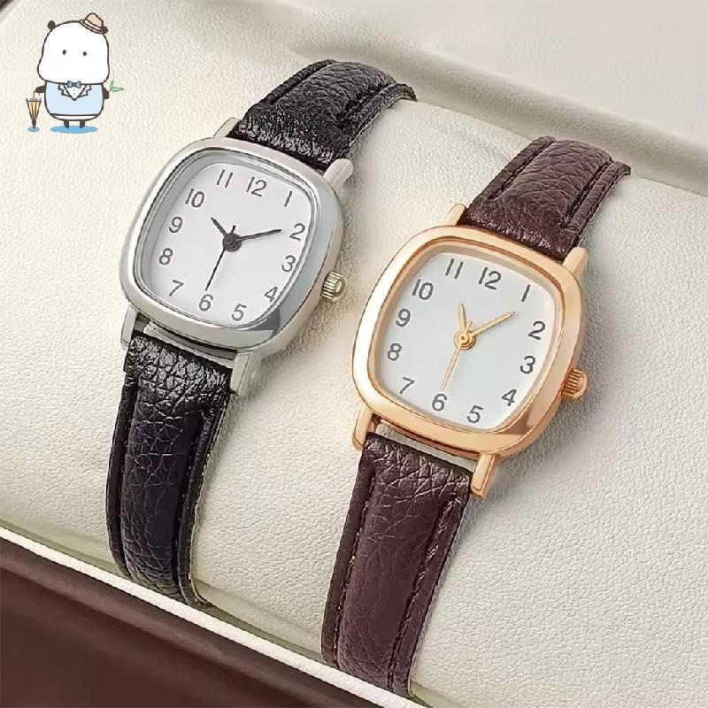 Fashion Small Head Ladies Watch Arabic Numeral Dial Casual Belt Quartz ...
