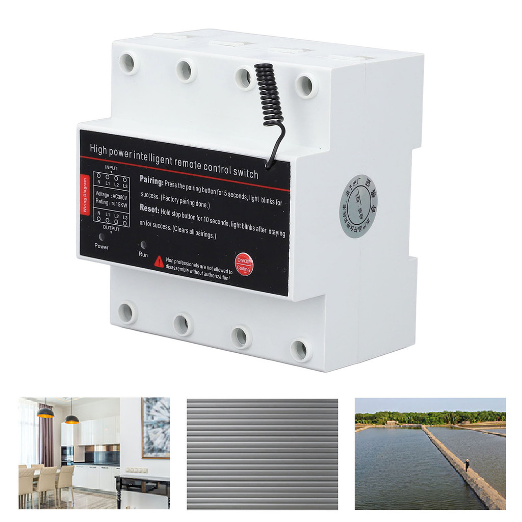 [WON] Remote Control Switch 3 Phase 3KM Long Distance Intelligent Power ...