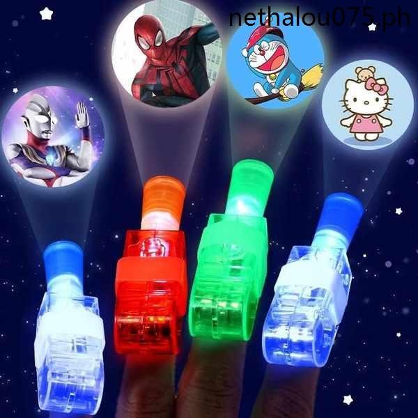 Ultraman Finger Projection Lamp Cartoon Finger Lamp Luminous Toy Boy ...
