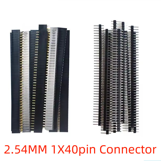10pcs Jst Connector Strip 40Pin 1x40 Single Row Male and Female 2.54 ...