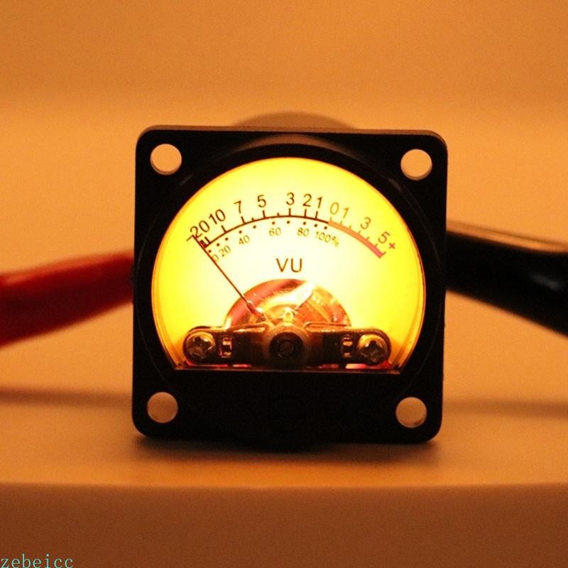 zebeicc Dial-type VU Meter Warm Backlight Easy Connection VU Panel ...