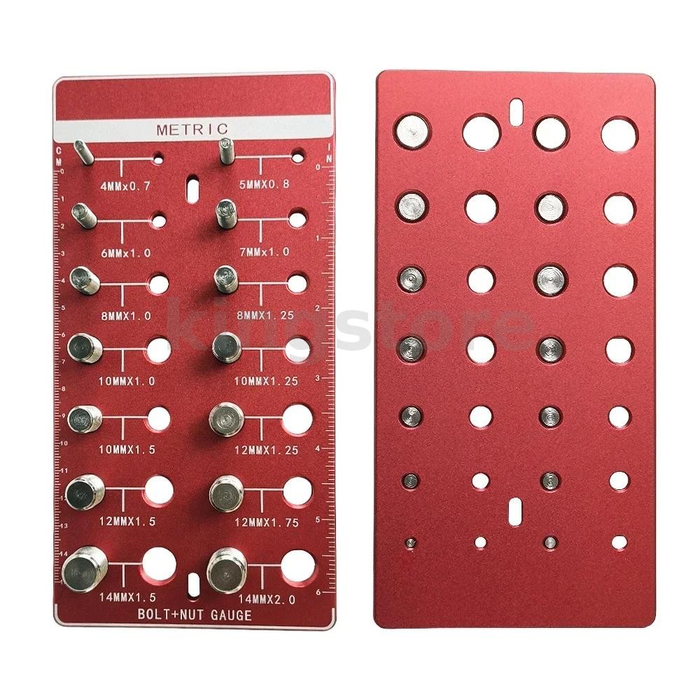 Nut and Bolt Thread Checker Precision Metric Thread Gauge Tool 0Durable ...