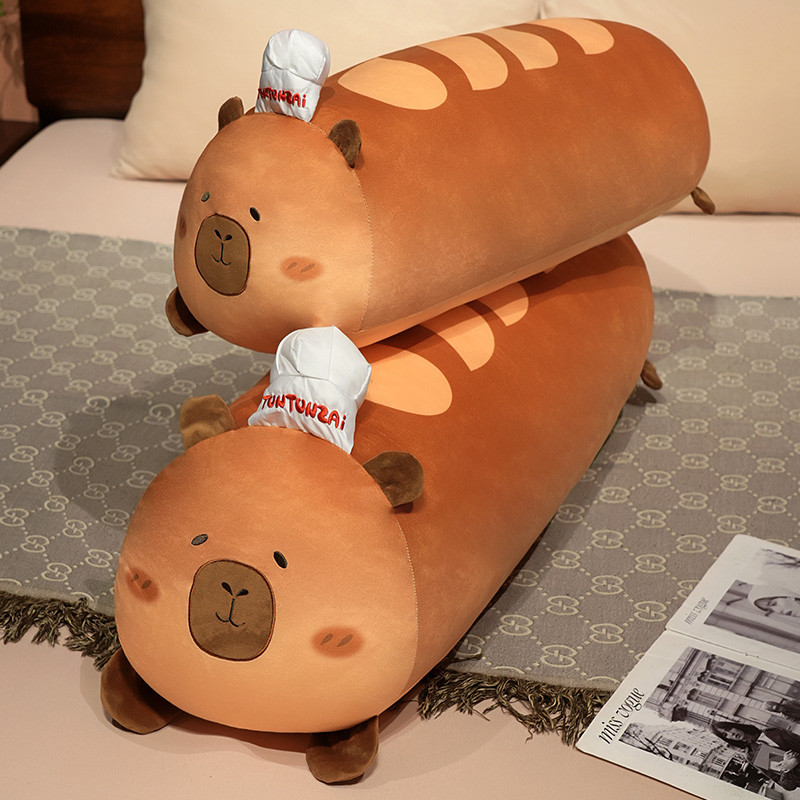 Capybara Bread Plush Pillow Cute Food Plushie Doll Soft Funny Capibara ...