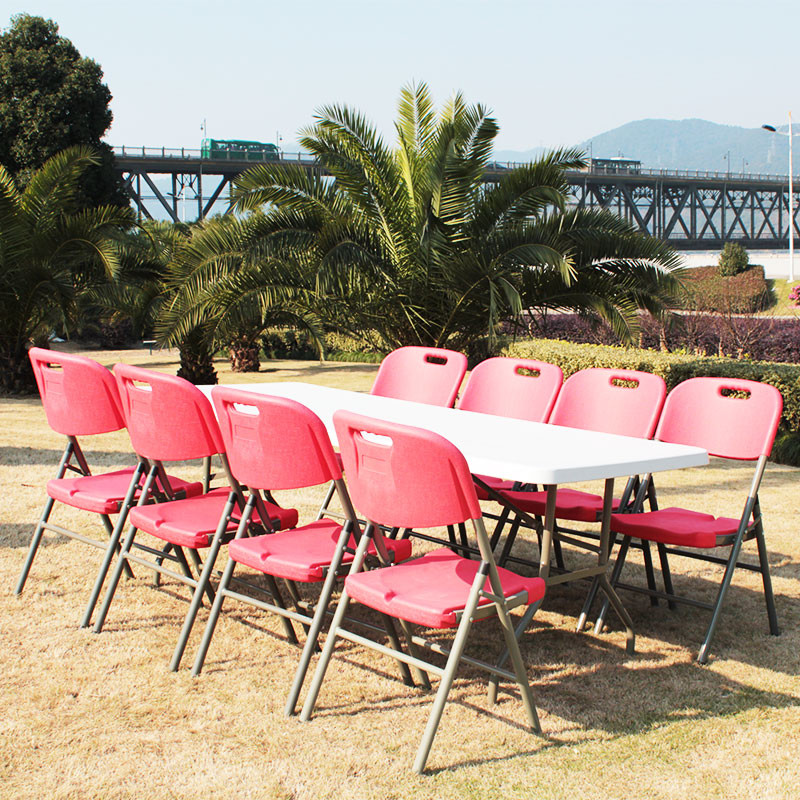 Outdoor Folding Table Portable Stall Table Simple Office Desk Plastic ...