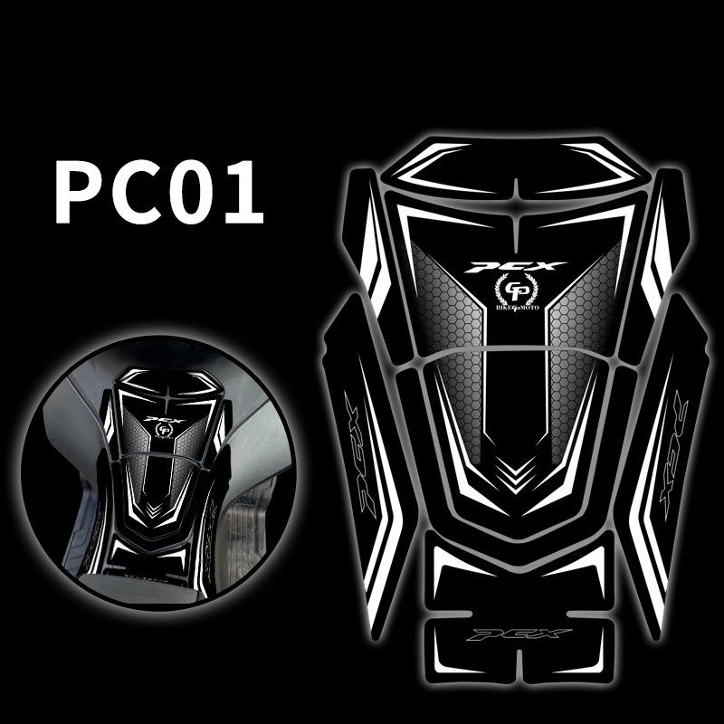 BIKE GP Motorcycle Tank Pad Stickers For honda pcx 160 Sport Touring ...