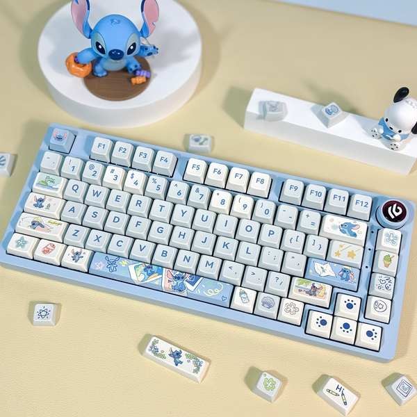 keycaps keycaps custom Mda Height Stitch Cinnamon Dog Cute Theme 95 ...