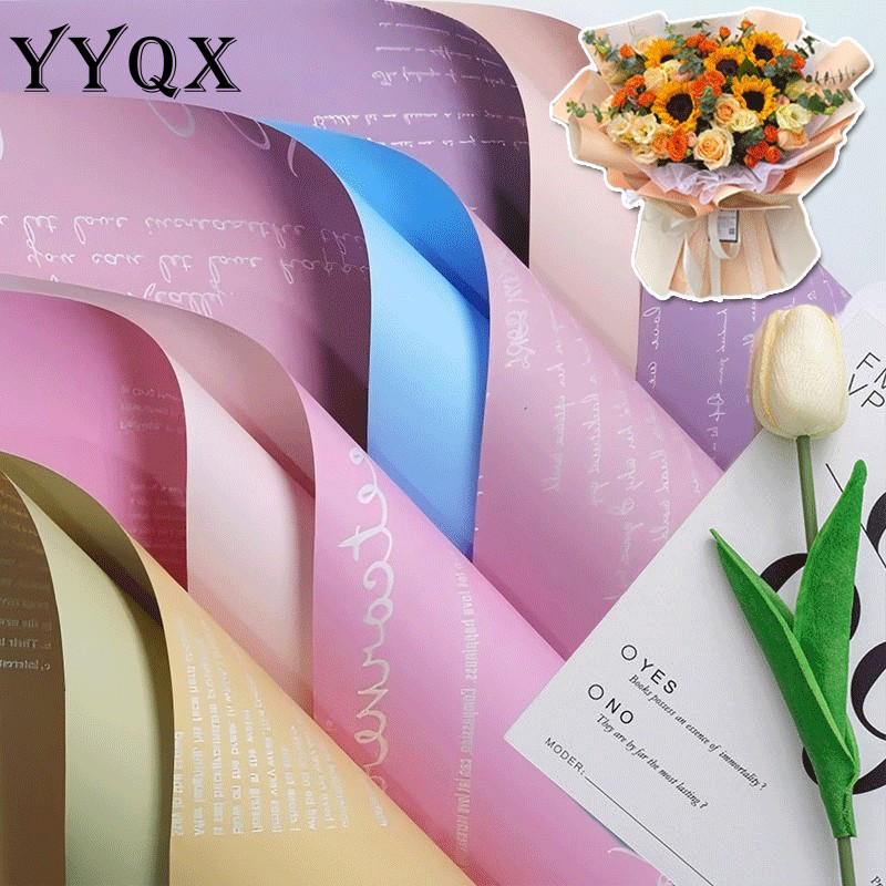 5pcs Bouquet Wrapping Paper Beautiful Waterproof Floral Paper DIY ...