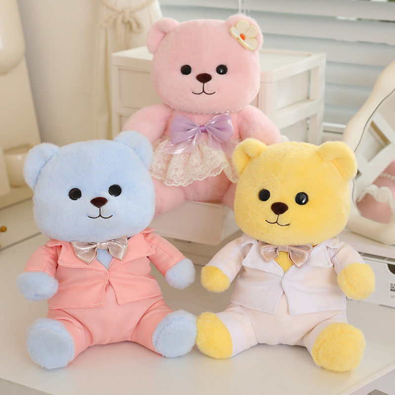 Ceremonial Dress Bear Stuffed Animals Plush Bear Wear Suit Princess ...