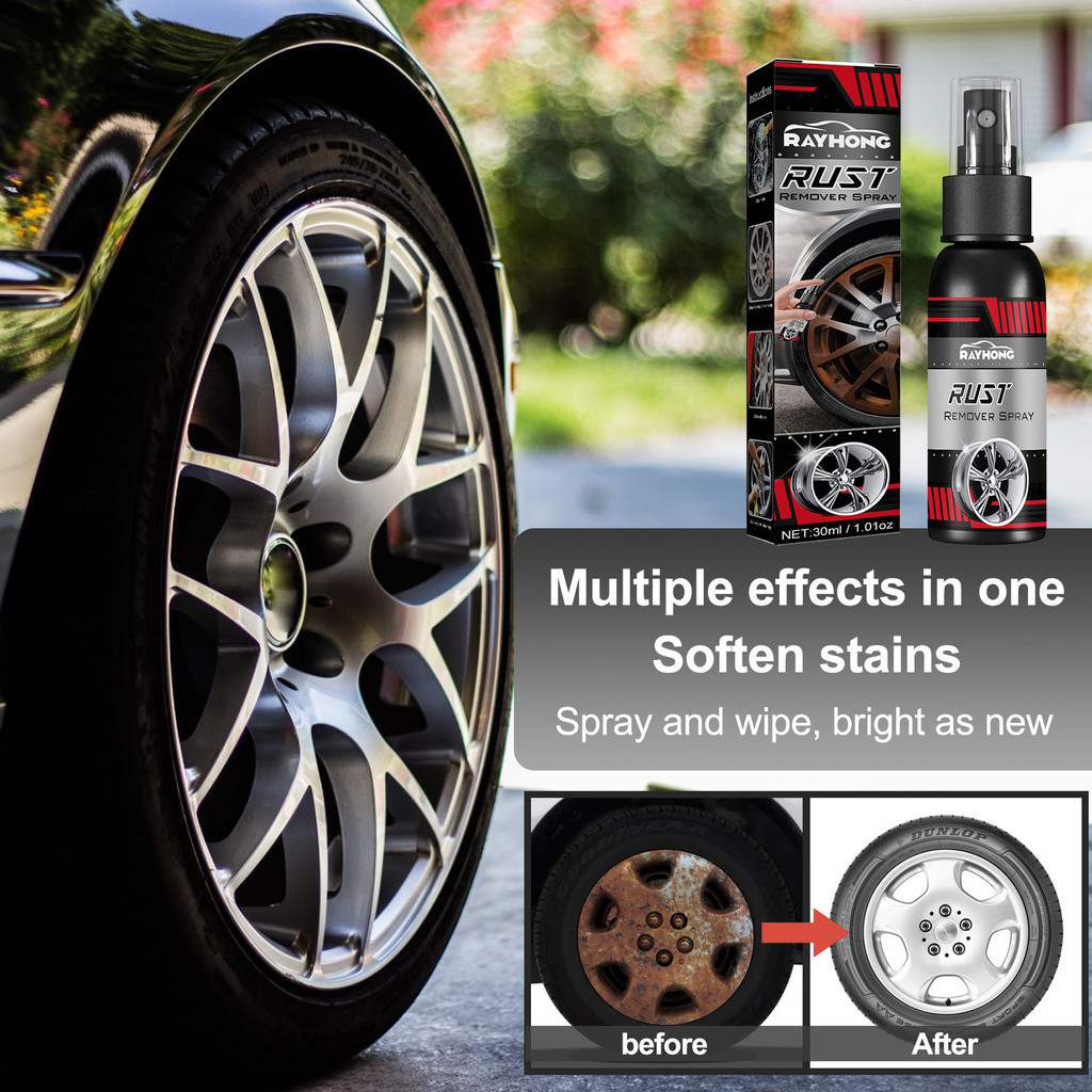 Rayhong Car Wheel Hub Rust Remover - Paint Surface Rust Stain Cleaner ...