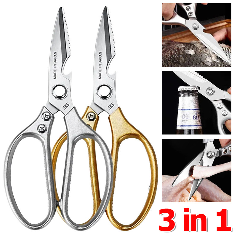 4th Generation Stainless Steel Scissors / Heavy-Duty Kitchen Poultry ...