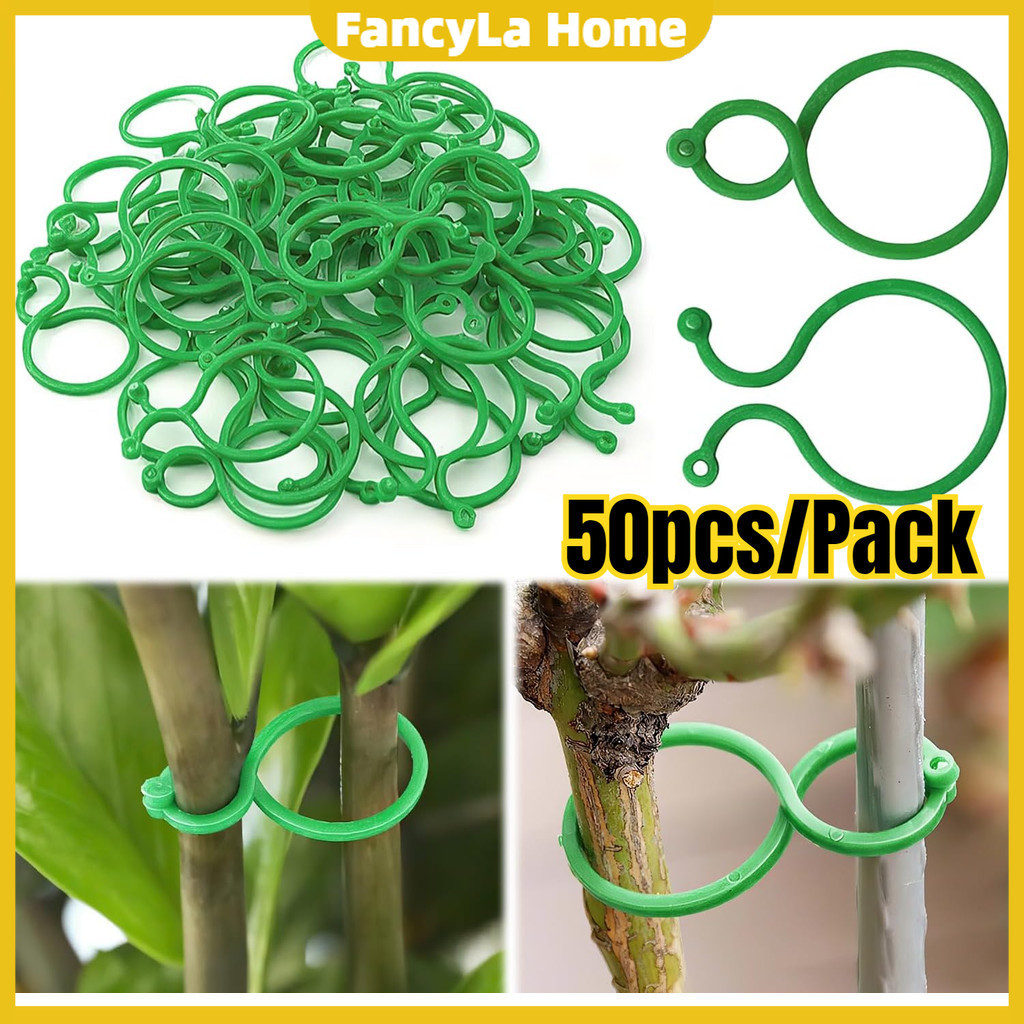50pcs Plant Support Clips,Vegetables Tomato Vine Flower Clips,Plastic ...